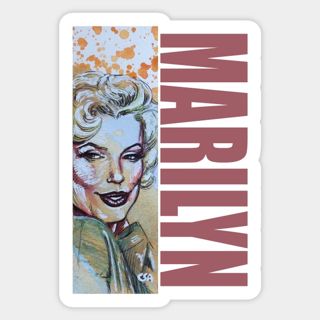 MARILYN MONROE - Marilyn - Sticker | TeePublic