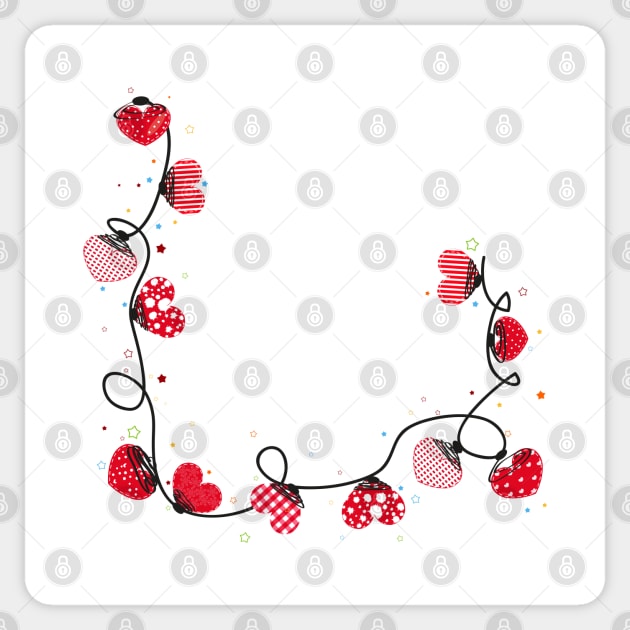 Hearts Valentine's Day doodle hearts border design - Hearts Valentines ...
