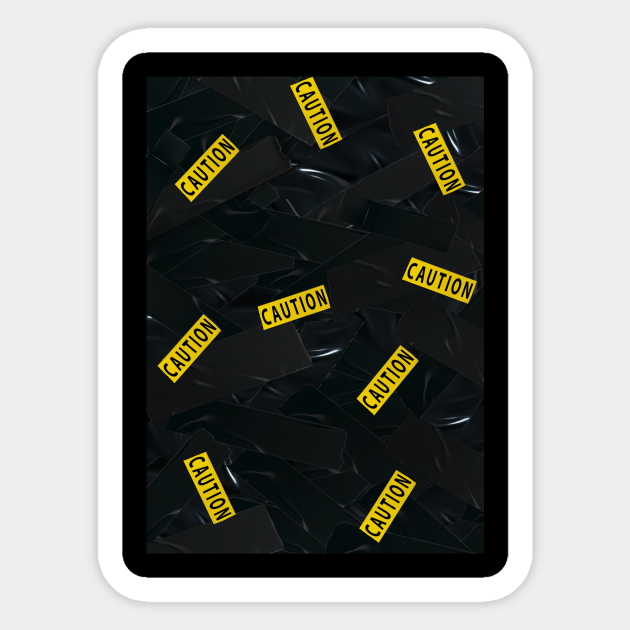 Caution pattern - Resident Evil 3 Nemesis - Sticker | TeePublic