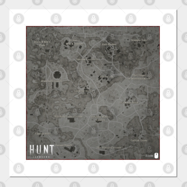 Hunt: Showdown Map (Stillwater Bayou) - Hunt Showdown - Posters and Art ...