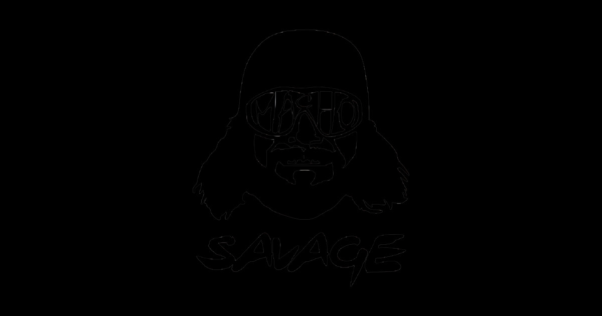 Macho Man Randy Savage Wrestling - Macho Man Randy Savage - Sticker ...