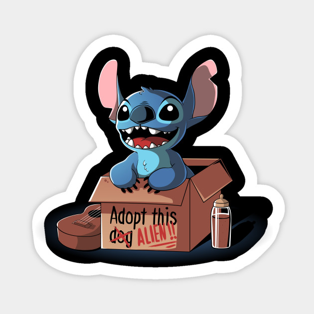Adopt Stitch - Dog mother - Pet owner - Lilo And Stitch - Sticker ...