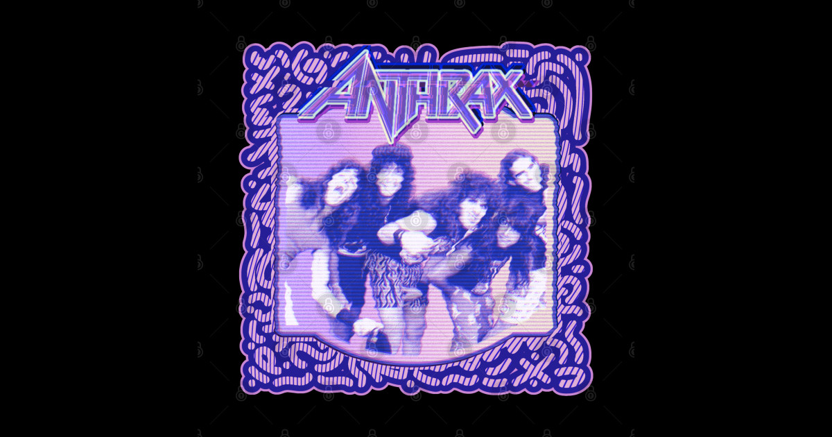 Anthrax Band Outrun Color - Anthrax - Sticker | TeePublic