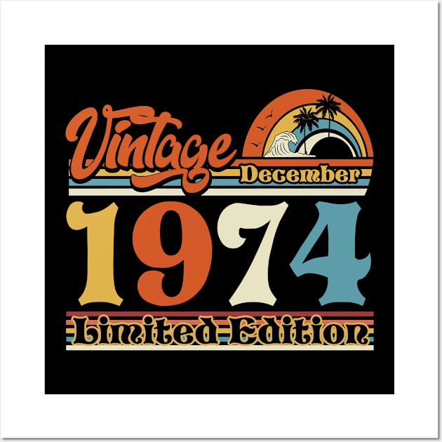 Vintage December 1974, 50th birthday, Est 1974, Birthday gift, Born In ...