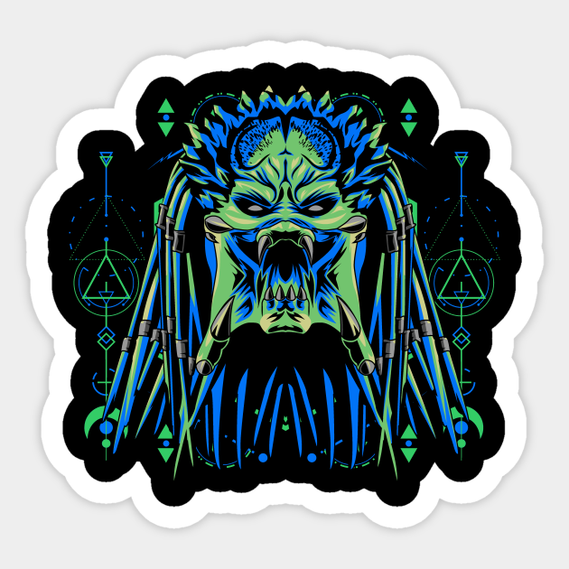 predator mask - Predator Mask - Sticker | TeePublic