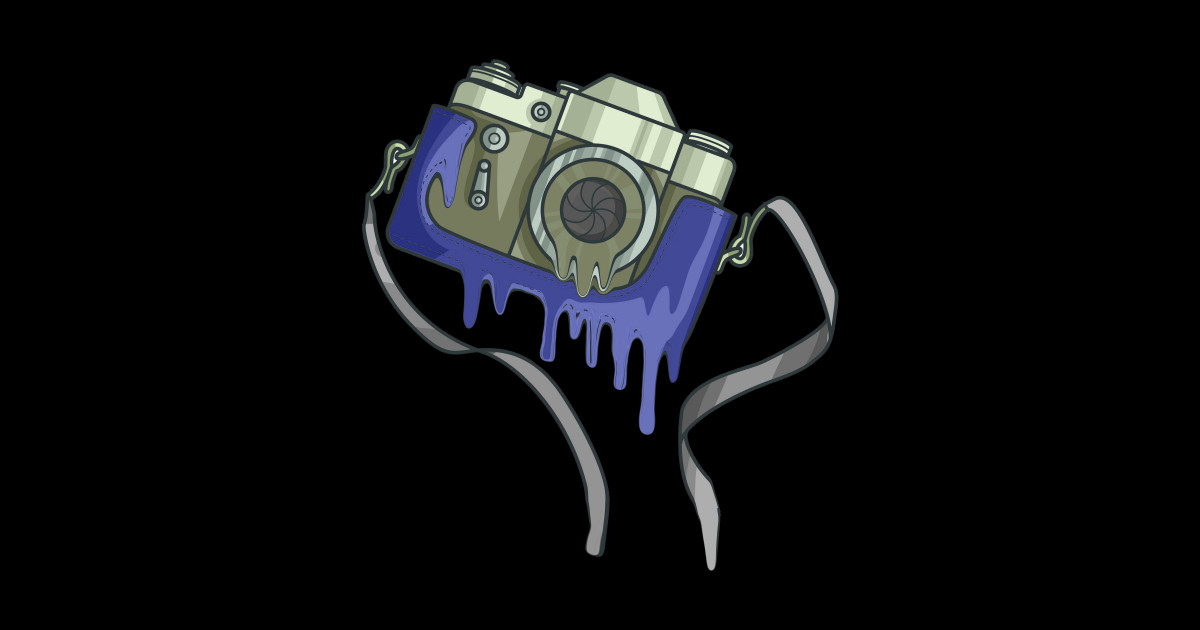 melting photo camera - Melting Photo Camera - Sticker | TeePublic