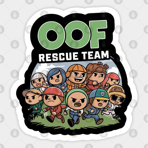 Roblox Oof Rescue Team - Roblox Oof - Sticker | TeePublic