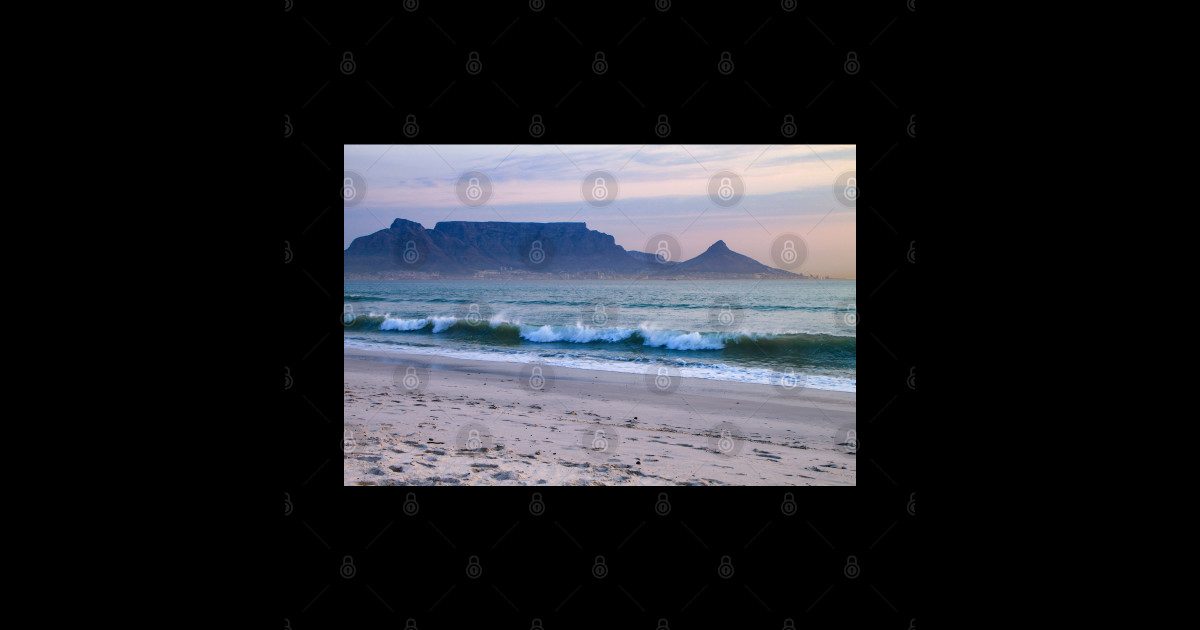 Table Mountain Beach View, Cape Town, South Africa - Table Mountain ...