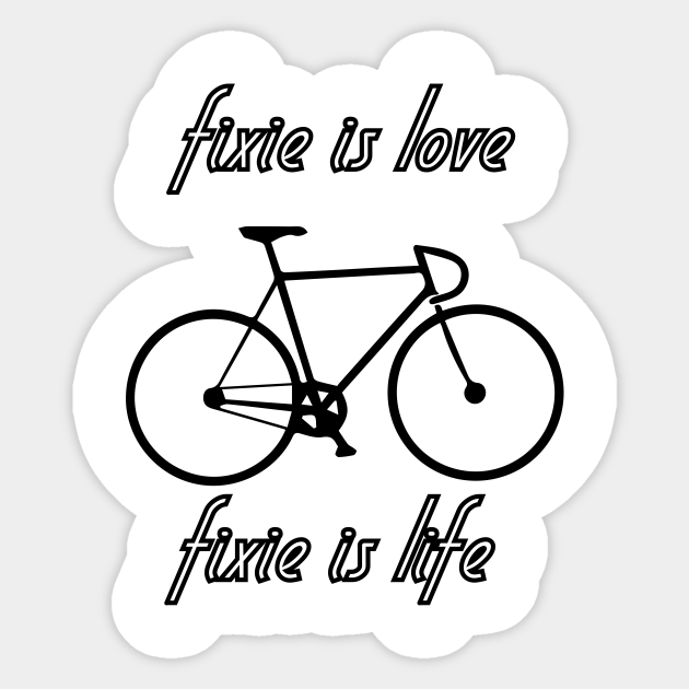 Fixie - Race - Sticker | TeePublic