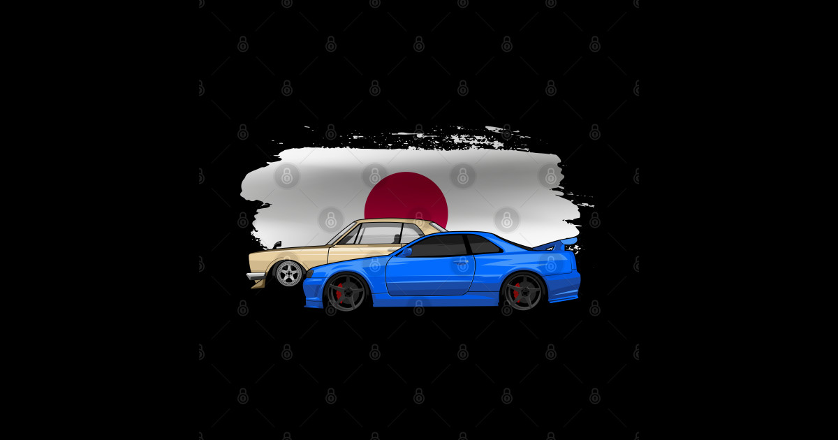 2000 GTR & GTR R34 Japan JDM - Gtr R34 - Sticker | TeePublic