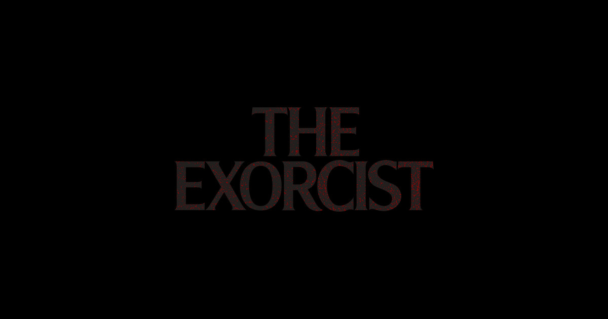 The Exorcist Movie Logo T-Shirt | Classic 70s Horror Cult Film Demon ...