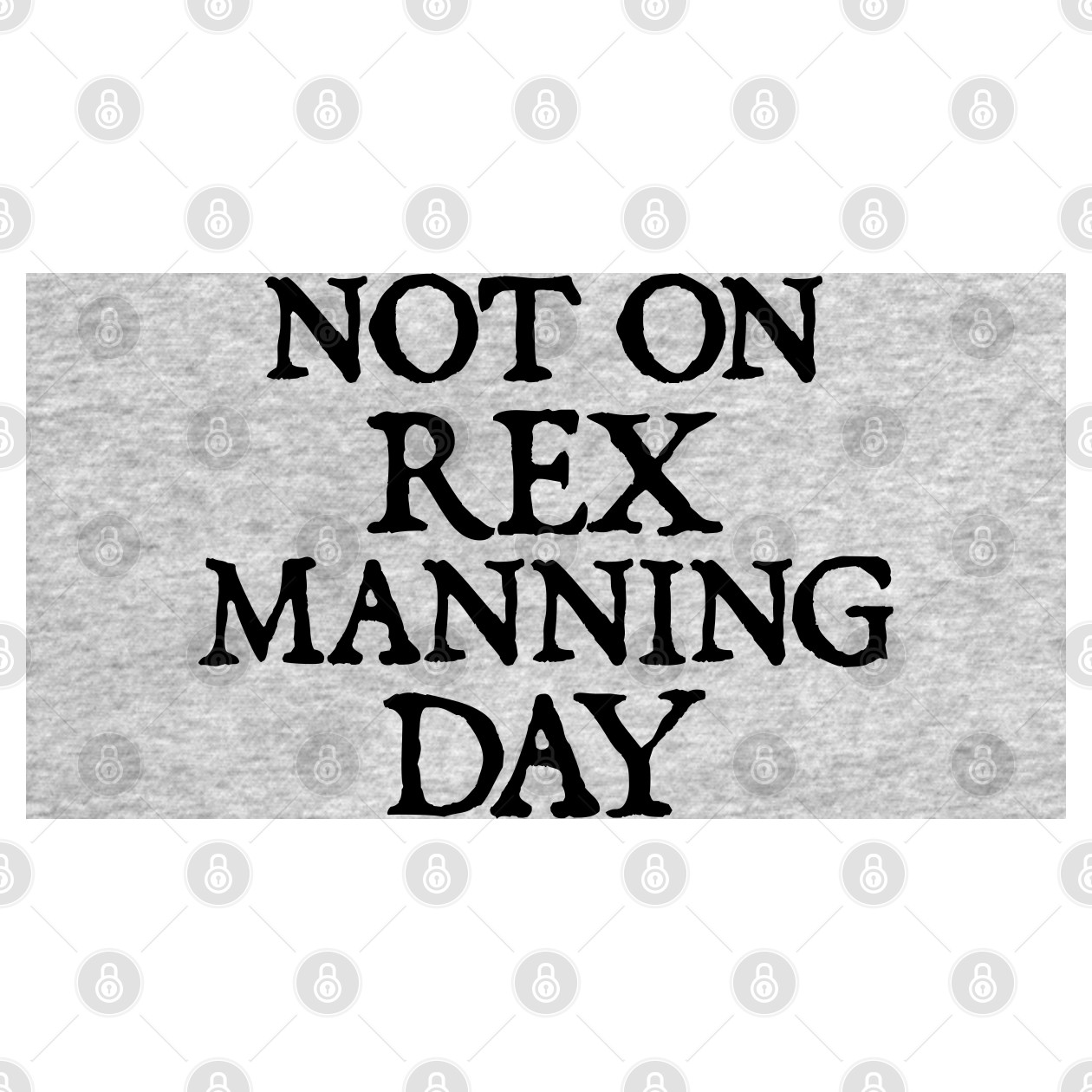 Not On Rex Manning Day Empire Records (Black) - Not On Rex Manning Day ...