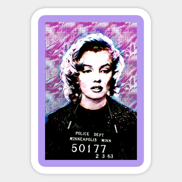 Marilyn Monroe Mugshot - Marilyn Monroe - Sticker | TeePublic