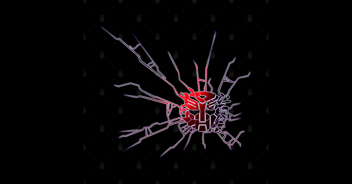 Shattered Glass Autobot Logo Transformers Sticker Teepublic