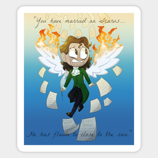 Reynolds pamphlet - Hamilton - Sticker | TeePublic