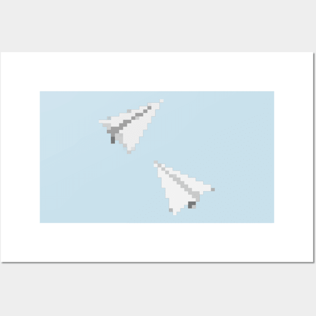 Paper Airplanes Pixel Art - Adventure - Posters and Art Prints | TeePublic