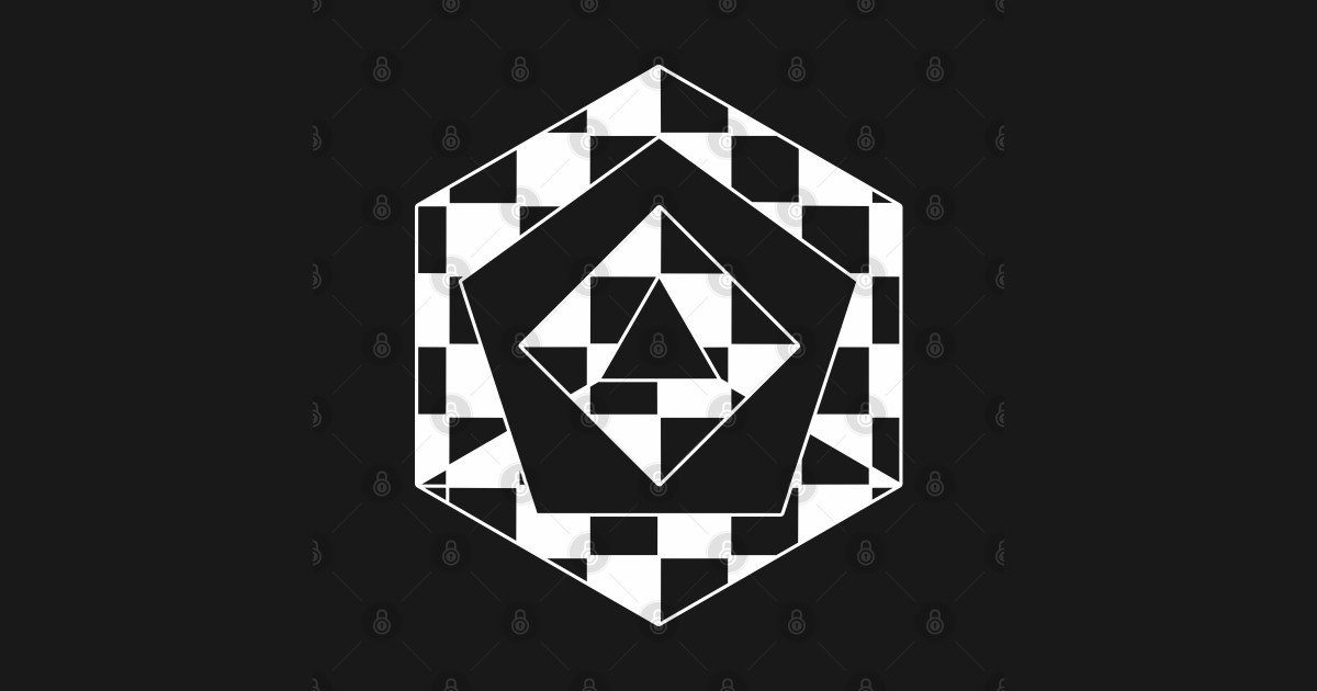 Abstract Black Background Checkered Hexagon - Hexagonal Shape Art - T ...