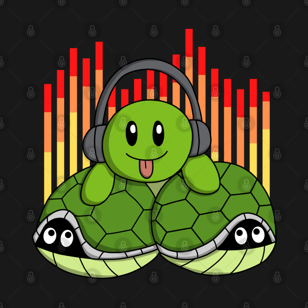 Turtle Music Volume Blast - Turtle - T-Shirt | TeePublic