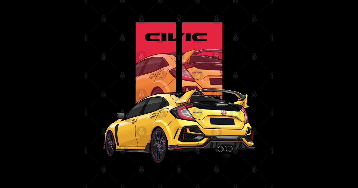 Honda Civic Type R - Cars - Sticker | TeePublic