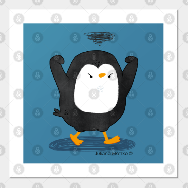 Grumpy Penguin 3 - Penguins - Posters and Art Prints | TeePublic