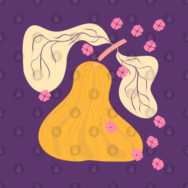 Vintage aesthetic, Art Nouveau Pear Design - Botanical Illustration - T ...