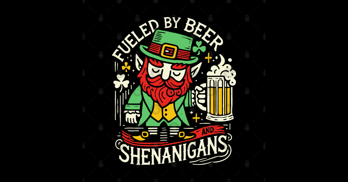 St. Patrick's Day: Beer And shenanigans Fun - Patricks - Sticker ...