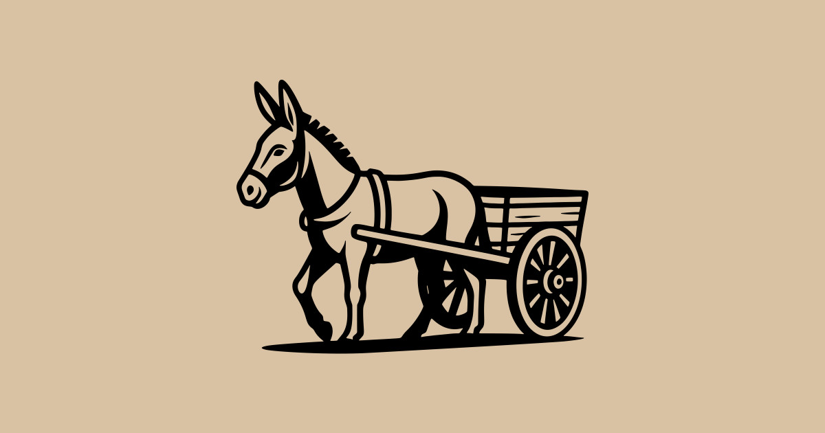 Donkey Carriage – Rustic Farm Style - Food - T-Shirt | TeePublic