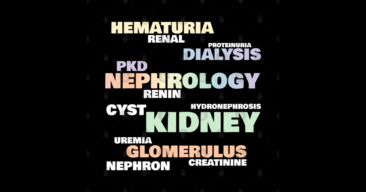 Nephrologists' favorite words - Nephrologist - Sticker | TeePublic