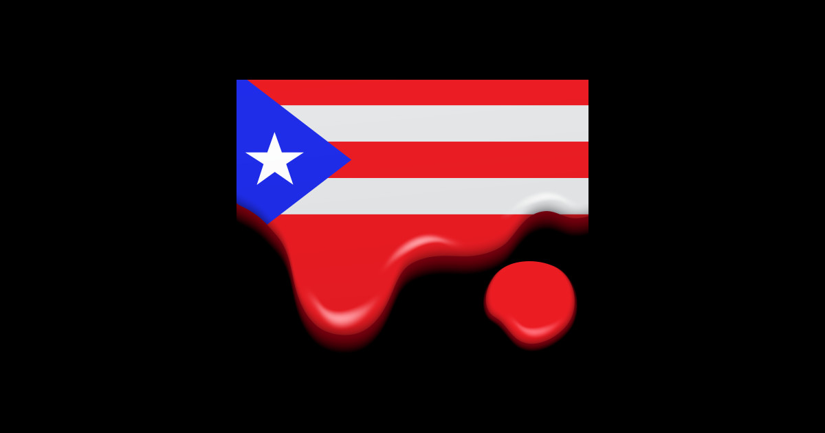 Drip Puerto Rico flag - Puerto Rico - Sticker | TeePublic