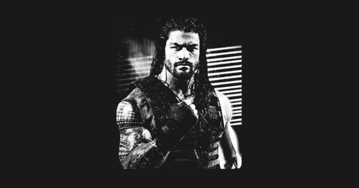 Roman Reigns Portrait - Roman Reigns - T-Shirt | TeePublic