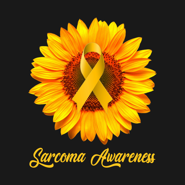 Sarcoma Awareness Sunflower Ribbon - Disease - T-Shirt | TeePublic