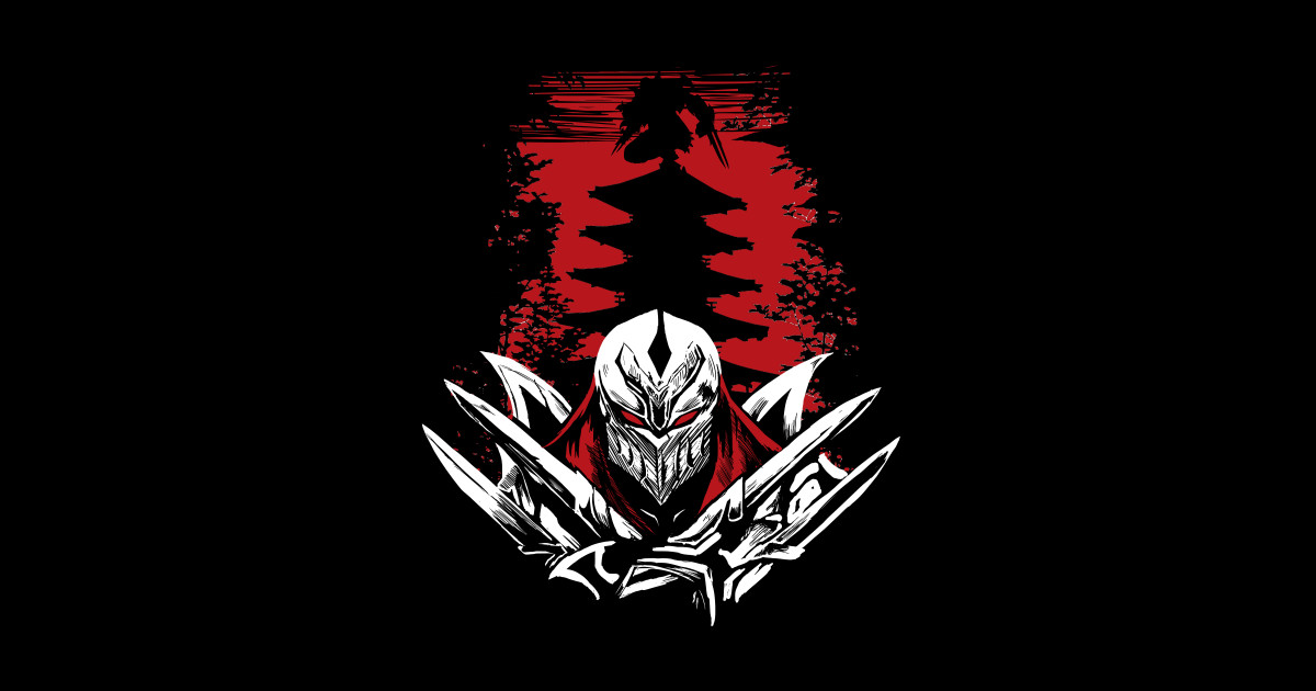 Zed, the Master of Shadows - Zed - Sticker | TeePublic