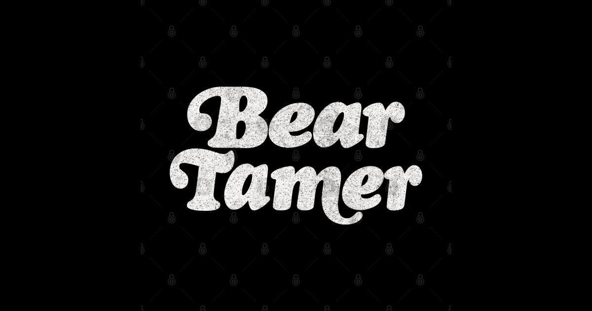 Bear Tamer / Faded Vintage Style Design (White) - Bear Tamer - Tapestry ...