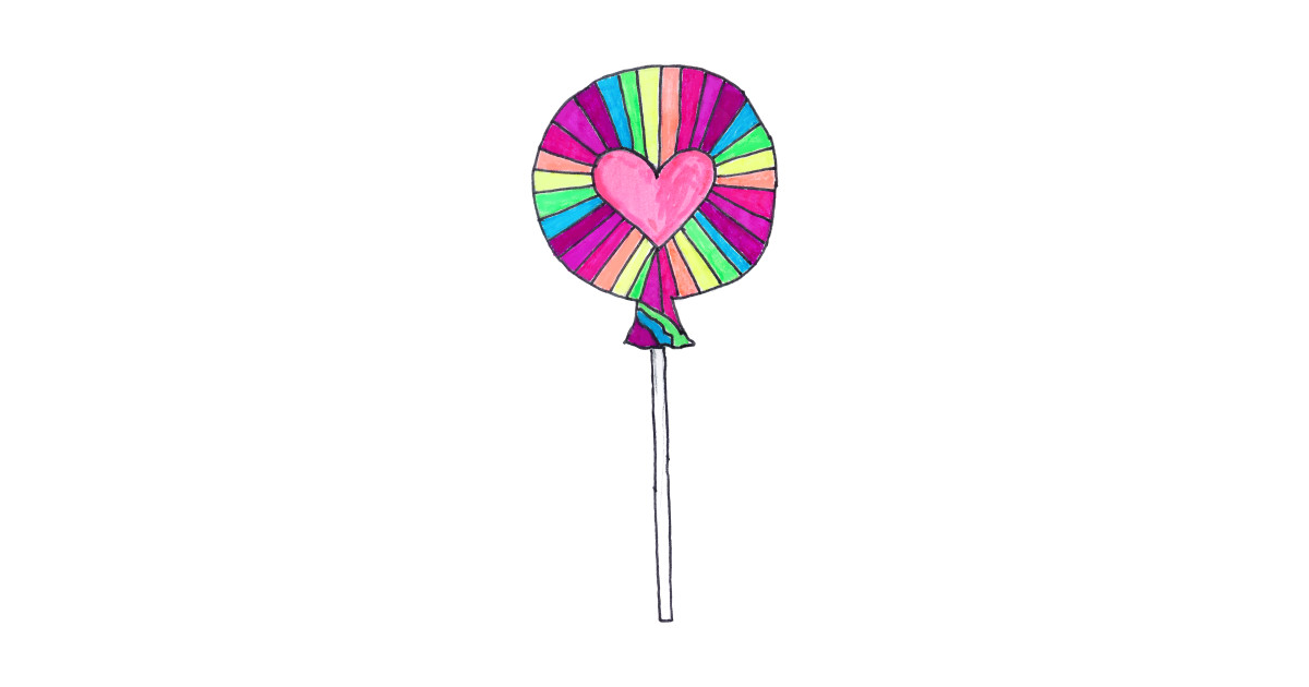 Cute Rainbow Lollipop - Lollipop - T-Shirt | TeePublic