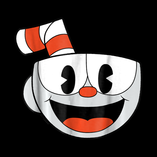 Cuphead Big Smiling Face Video Game Graphic - Cuphead - Mask | TeePublic