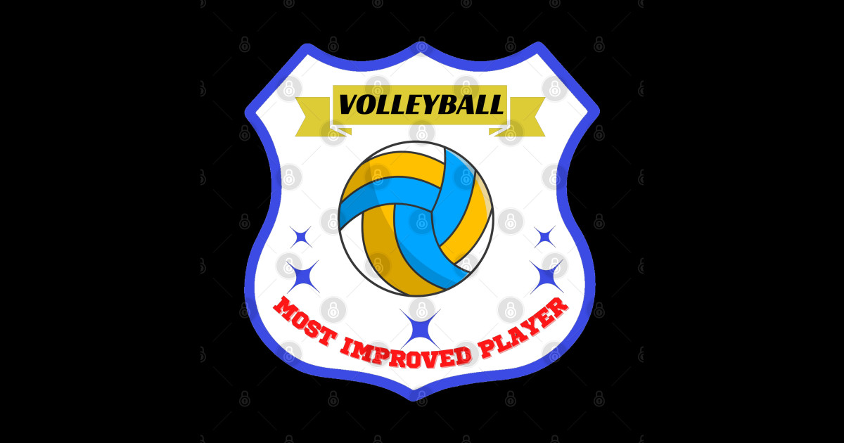 most improved player volleyball - Volleyball Player - Sticker | TeePublic