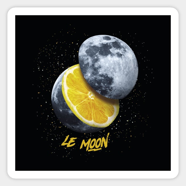 Le Moon - Lemon Moon by Tobe Fonseca - Moon - Sticker | TeePublic