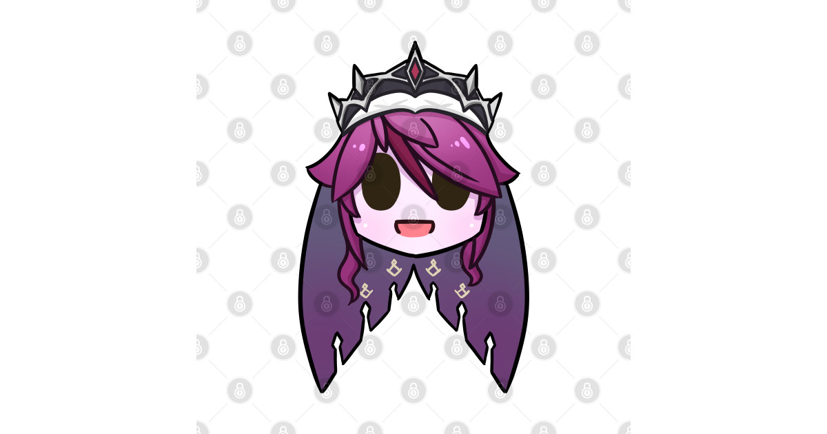 Genshin Impact Rosaria chibi head - Genshin Impact Rosaria - T-Shirt ...