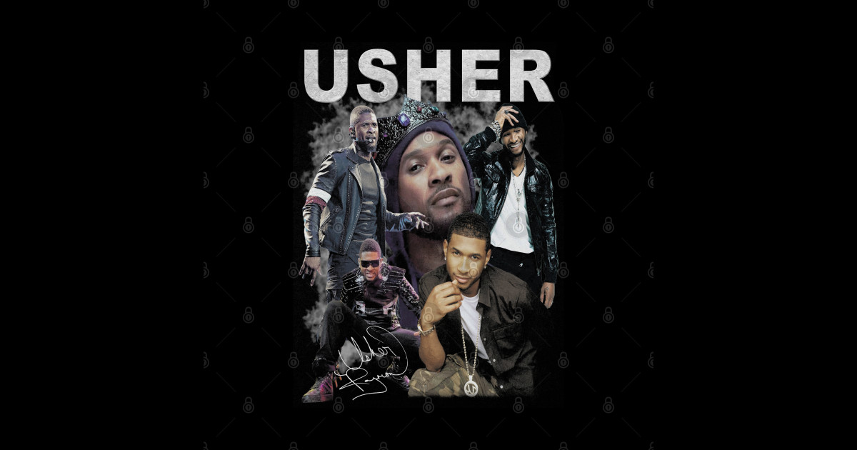 Usher Vintage Bootleg - Usher Singer - Sticker | TeePublic