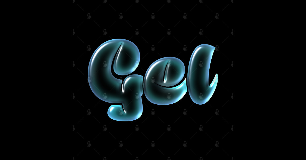 Gel Text Effect - Gel Text Effect - Sticker | TeePublic