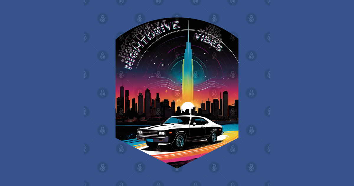 NIGHTDRIVE VIBES NIGHT DRIVE - Vibes - T-Shirt | TeePublic