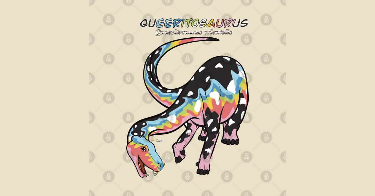 Queeritosaurus - Queer Pride Quaesitosaurus W/Text - Queer - T-Shirt ...