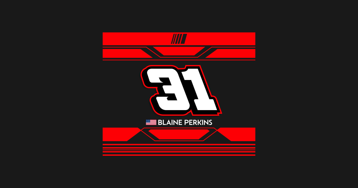 Blaine Perkins #31 2025 NASCAR Graphic Design Art - Blaine Perkins - T ...