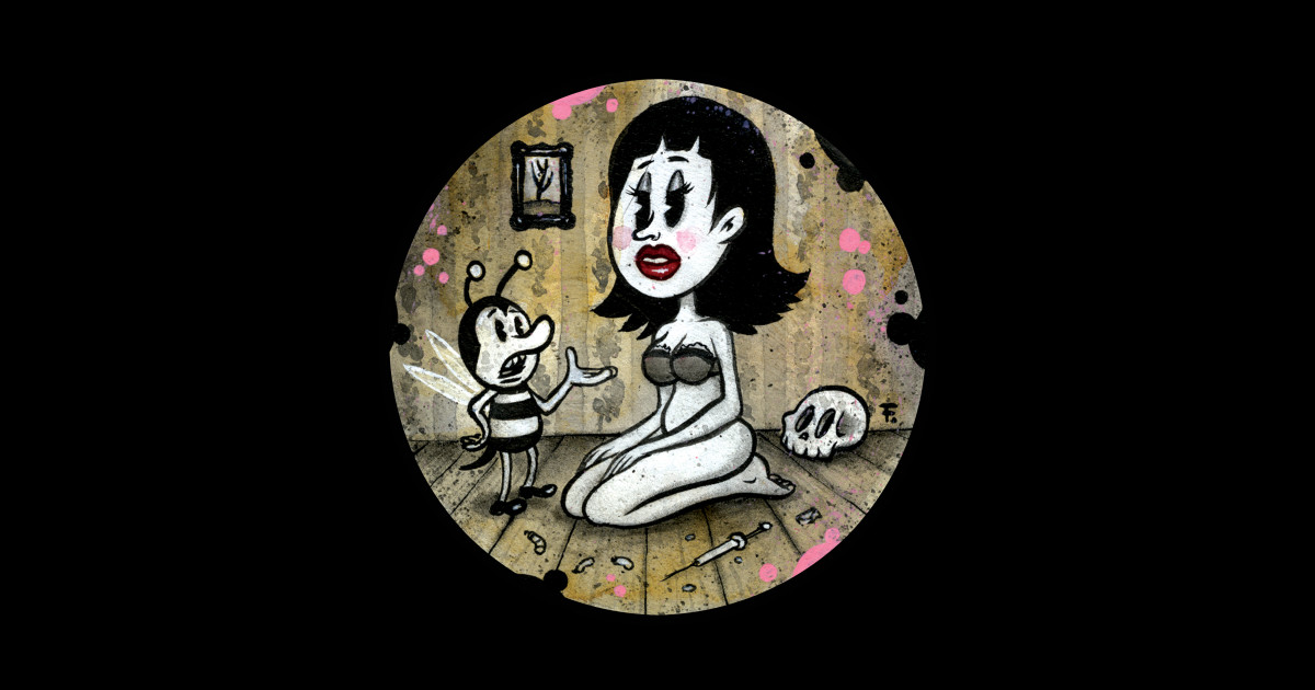 Moody Molly A Vintage Creepy Rubber Hose Cartoon Graphic Cartoon