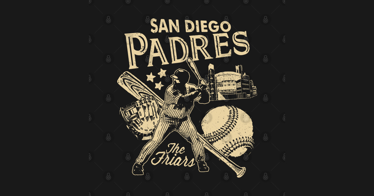 Retro Padres Collage 2 by Buck Tee - San Diego Padres - T-Shirt | TeePublic