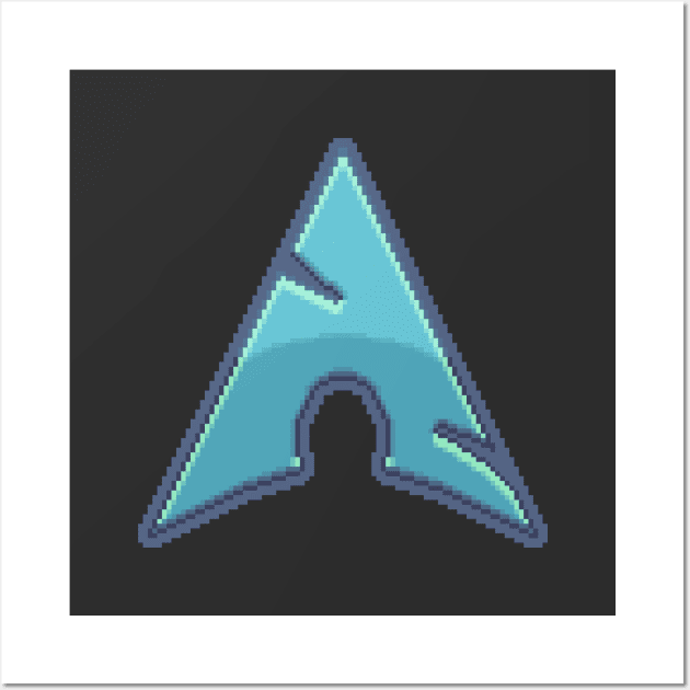 Arch Linux Pixel Art - Arch Linux - Posters and Art Prints | TeePublic