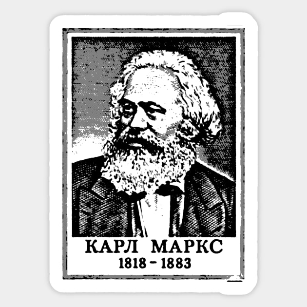 KARL MARX (1818-1883)-2 - Karl Marx - Sticker | TeePublic