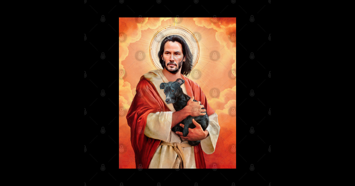 Saint Keanu Reeves - Keanu Reeves - Posters and Art Prints | TeePublic