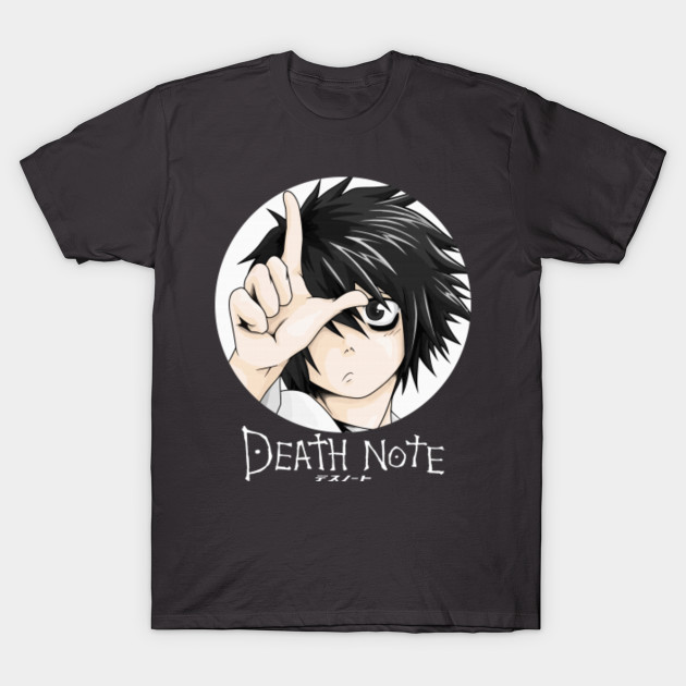 L Death Note - Death Note - T-Shirt | TeePublic