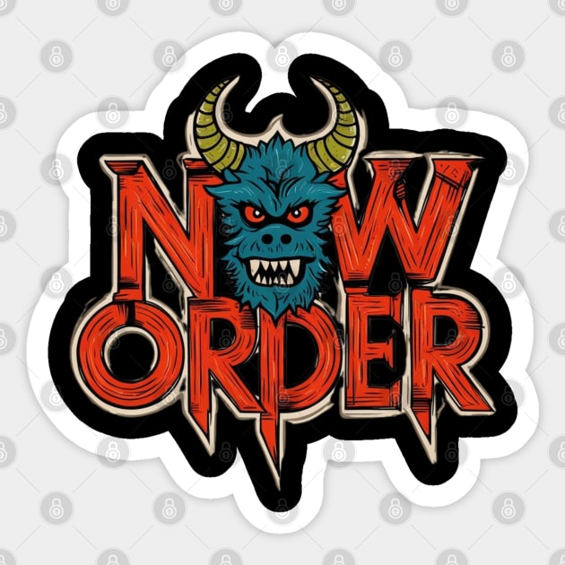 New Order rock fanart - New Order Band - Sticker | TeePublic